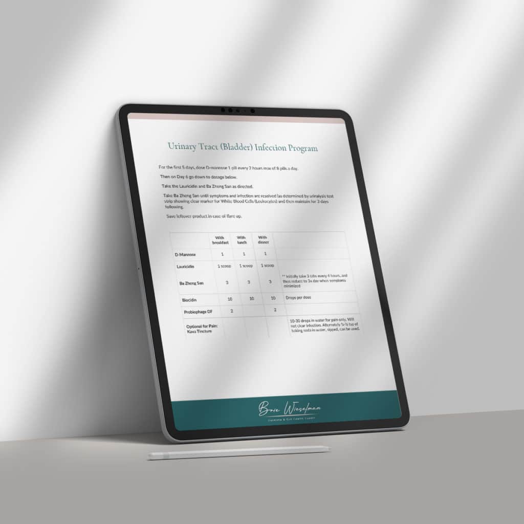 Urinary Tract (Bladder) Infection Program